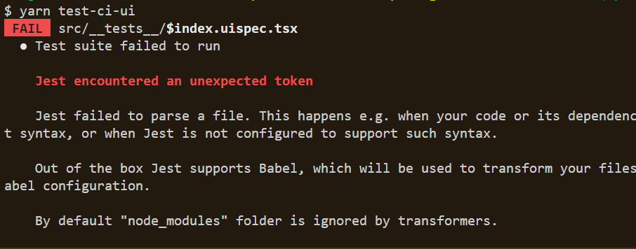 Solving Jest Unexpected Token Error Uuid Package